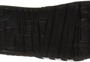 adidas Men's Adissage Slides Sandal, Black/White/Black, 12