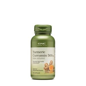 gnc herbal plus – turmeric curcumin 500mg 100 capsules