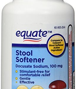 Equate - Stool Softener 100 mg, 140 Capsules (Compare to Colace) (1)