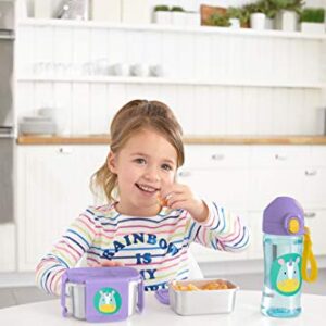 Skip Hop Toddler Stainless Steel Lunch Box Kit, Zoo, Unicorn