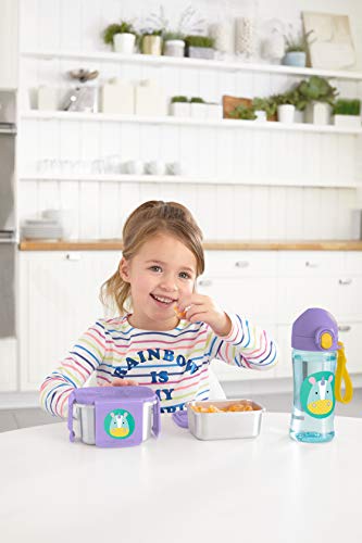 Skip Hop Toddler Stainless Steel Lunch Box Kit, Zoo, Unicorn