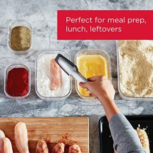 Rubbermaid Brilliance Storage Plastic Lids | BPA Free, Leak Proof Food Container, Clear, 24-Piece