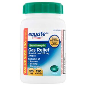 equate gas relief 125mg – 150 softgels value size