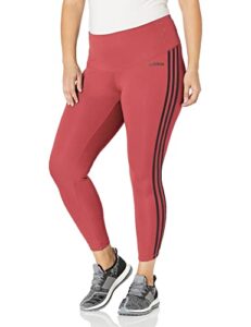 adidas women’s designed 2 move 7/8 tights, wonder red, xx-small