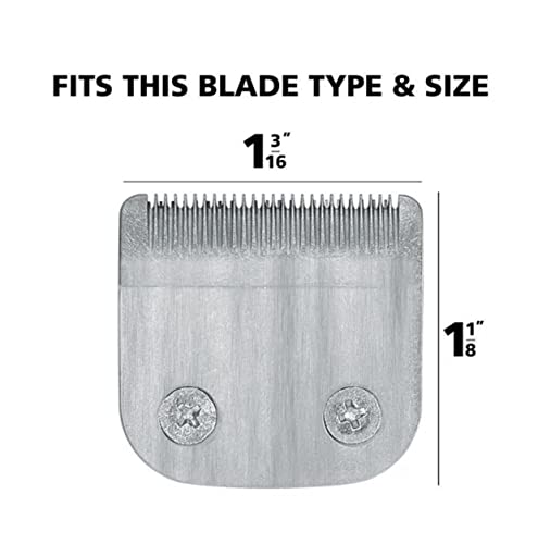 Replacement Beard Stubble Guide Comb Set for Wahl All in One Lithium Ion Trimmer 59300 (View Photos and Description for Compatible Models and Blade Size)