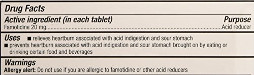 Equate - Acid Reducer, Maximum Strength, Famotidine 20 mg, 100 Tablets