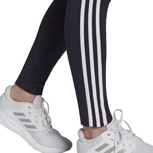 adidas Women's Standard Loungewear Essentials 3-Stripes Leggings, Legend Ink/White, Medium