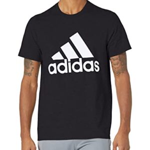 adidas Men's Badge of Sport Tee, Black/White, X-Large