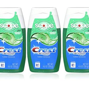 Crest Complete Whitening Plus Scope Tartar Control Toothpaste, Minty Fresh Liquid Gel, 4.6 Oz (130g) - 3