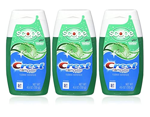 Crest Complete Whitening Plus Scope Tartar Control Toothpaste, Minty Fresh Liquid Gel, 4.6 Oz (130g) - 3