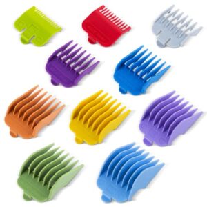 professional hair clipper guards guide combs,from 1/16inch to 1inch(1.5-25mm),compatible with wahl professional clippers/trimmer