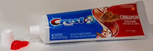 Crest Plus Complete + Whitening Cinnamon Rush Expressions 5.4 oz (4 Pack) 5.4 Ounce (Pack of 4)