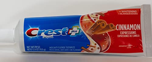 Crest Plus Complete + Whitening Cinnamon Rush Expressions 5.4 oz (4 Pack) 5.4 Ounce (Pack of 4)