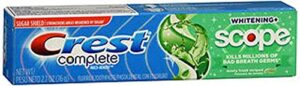 crest complete multi-benefit whitening + scope minty fresh flavor toothpaste 2.7 oz (pack of 4)