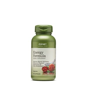 gnc herbal plus energy formula (100 capsules)