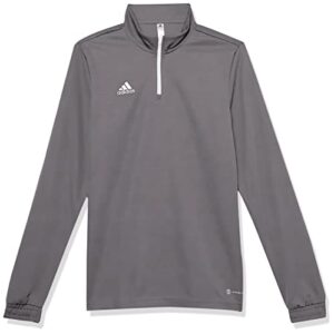 adidas kids’ entrada 22 training top, team grey four, large