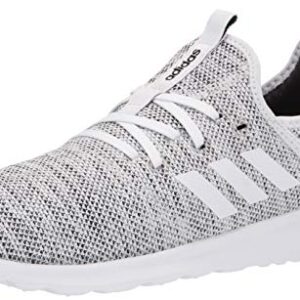 adidas Women's Cloud foam Pure Running Shoe, white/white/black, 8 Medium US