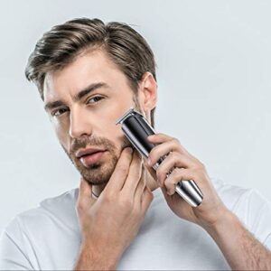 Hatteker Mens Hair Clipper Beard Trimmer Grooming kit Hair Trimmer Mustache Trimmer Body Groomer Trimmer for Nose Ear Facial Hair Cordless Waterproof 5 in 1