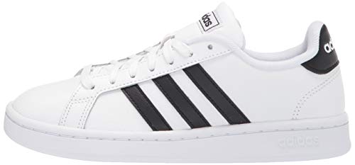 adidas men's Grand Court Sneaker, White/Black/White, 11.5 US