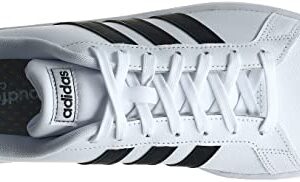 adidas men's Grand Court Sneaker, White/Black/White, 11.5 US