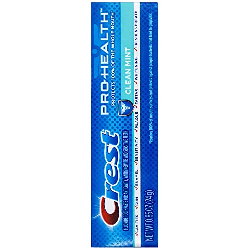 Crest Pro-Health, Clean Mint Toothpaste, 0.85 oz (24g) - Pack of 4