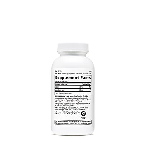 GNC Alpha-Lipoic Acid 300mg | Supports Antioxidant Regeneration and Plays an Important Role in Cell Energy Metabolism | 60 Caplets