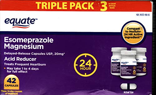 Equate Esomeprazole Magnesium 42 Capsules