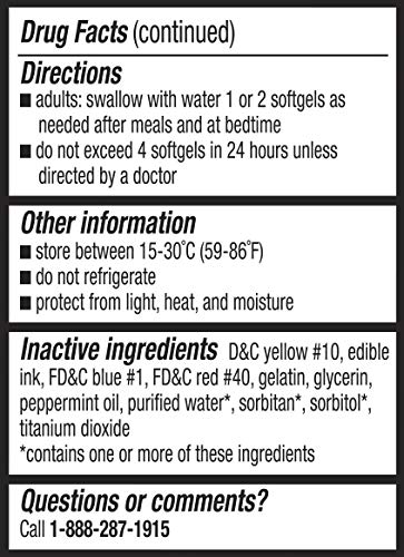 Equate Extra Strength Gas Relief 125 mg 72 Softgels (Twin Pack)