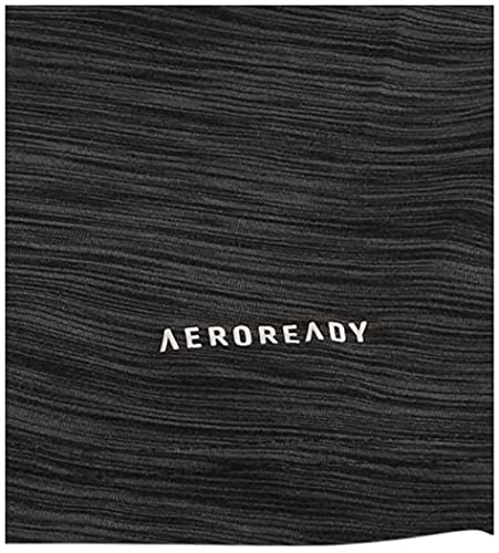 adidas Men's AEROREADY Designed 2 Move Sport Stretch Tee, Black Melange, Medium