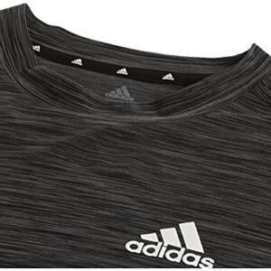 adidas Men's AEROREADY Designed 2 Move Sport Stretch Tee, Black Melange, Medium