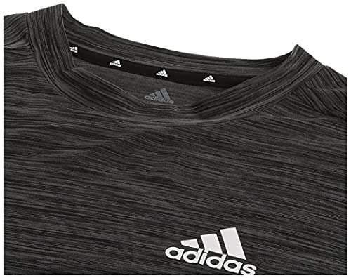 adidas Men's AEROREADY Designed 2 Move Sport Stretch Tee, Black Melange, Medium