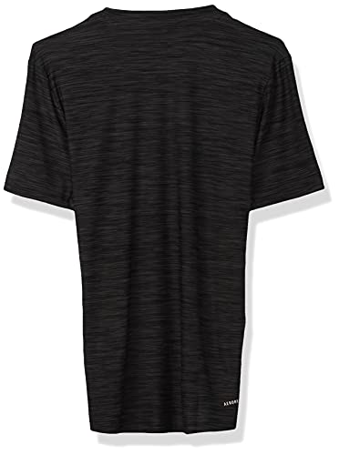 adidas Men's AEROREADY Designed 2 Move Sport Stretch Tee, Black Melange, Medium