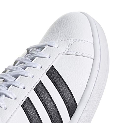 adidas Women's Grand Court, White/Black/White, 7 M US