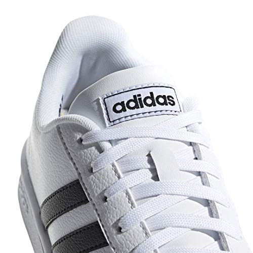 adidas Women's Grand Court, White/Black/White, 7 M US