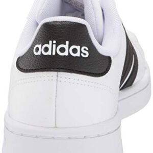 adidas Women's Grand Court, White/Black/White, 7 M US