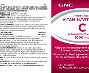 GNC Vitamin C 1000mg, Caplets, 90 ea