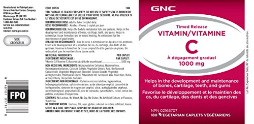 GNC Vitamin C 1000mg, Caplets, 90 ea