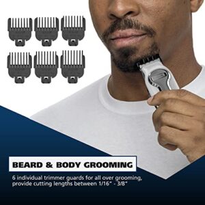 Wahl USA Pro Series Premium Combo Corded Clipper and Cordless Trimmer Kit for Hair Clipping & Beard Trimming with Free Barbers Shears - Model 79804