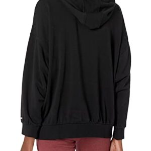 adidas Originals Women's Adicolor Shattered Trefoil Oversized Hoodie, Black, Medium