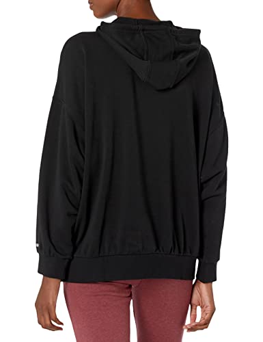 adidas Originals Women's Adicolor Shattered Trefoil Oversized Hoodie, Black, Medium