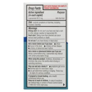 Equate Anti-Diarrheal - Loperamide - 2 mg, 24 Caplets + STS Fridge Magnet.