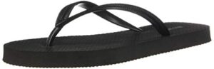 old navy flip flop sandals for woman, great for beach or casual wear (10, black)