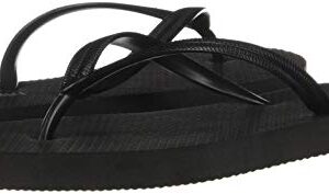 Old Navy Flip Flop Sandals for Woman, Great for Beach or Casual Wear (10, Black)