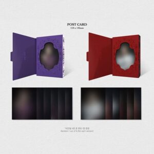 (Incl. 2ea Folded First Press Poster) PURPLE KISS CABIN FEVER 5th Mini Album ( PURPLE + RED - 2 Ver Set. ) K-POP SEALED