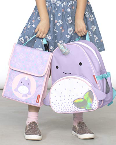 Skip Hop Toddler Lunch Box, Zoo Lunch Bag, Narwhal