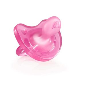 CHICCO Silicon Physio Soft Soother Baby Dummy 6-12m Pink