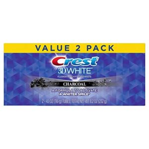 Crest 3D White Charcoal Toothpaste 4.1 Oz (116g) - Pack of 2