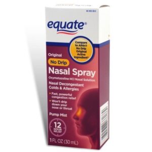 equate – nasal spray, no drip original (compare to afrin), 1 fl oz (pack of 2)