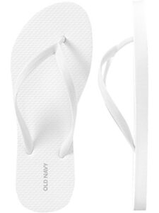 old navy classic flip flops 7-white