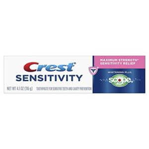 crest sensitivity whitening plus scope minty fresh 4.1 oz (pack of 4)